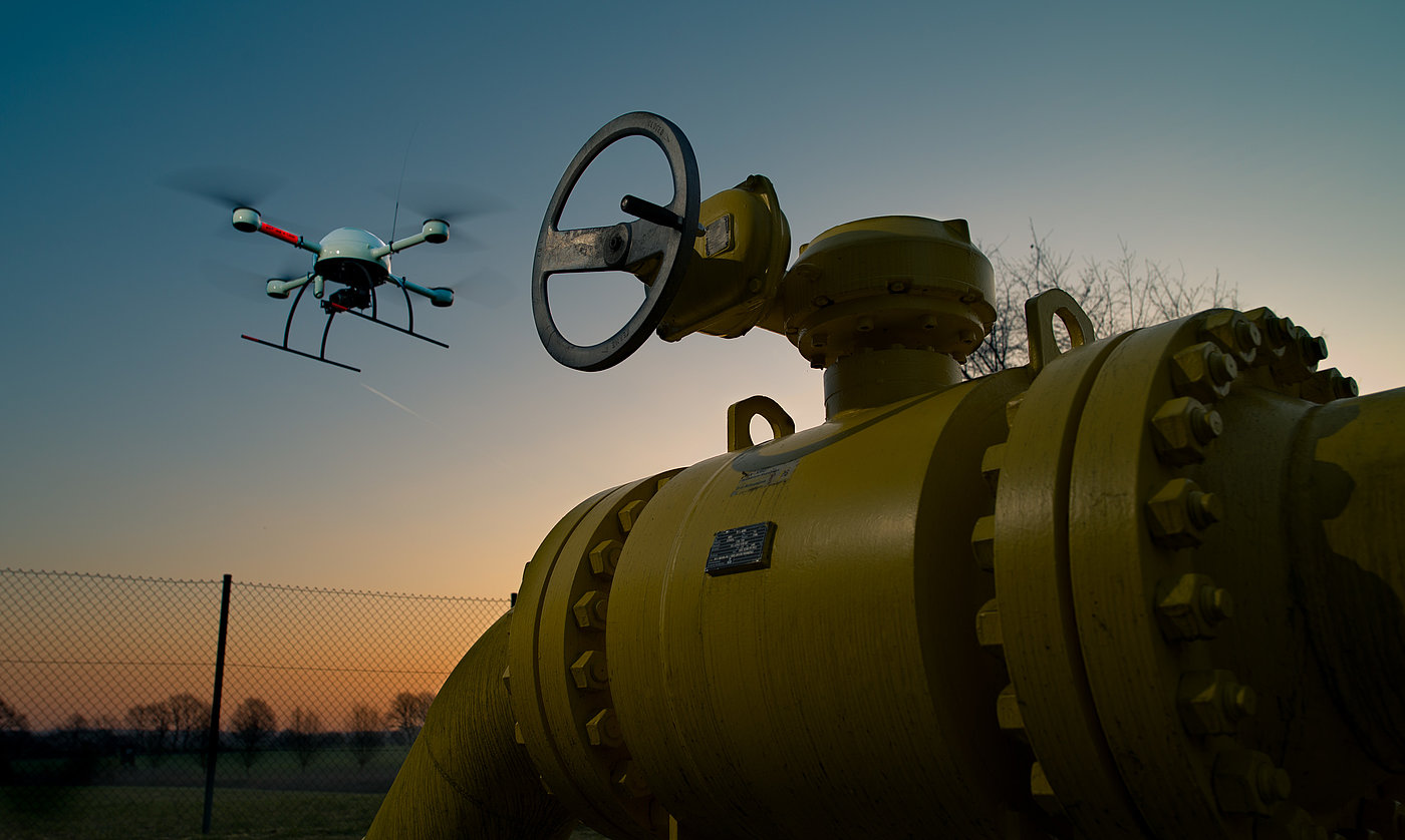 UAV / drone based aerial inspection of industrial plants etc.